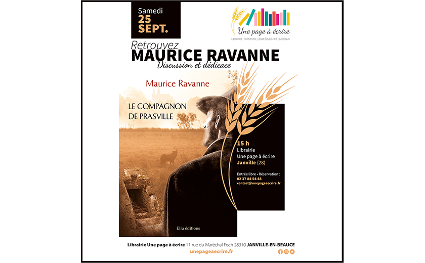 Rencontre avec Maurice Ravanne, samedi 25 septembre 2021 à 15h - Une ...