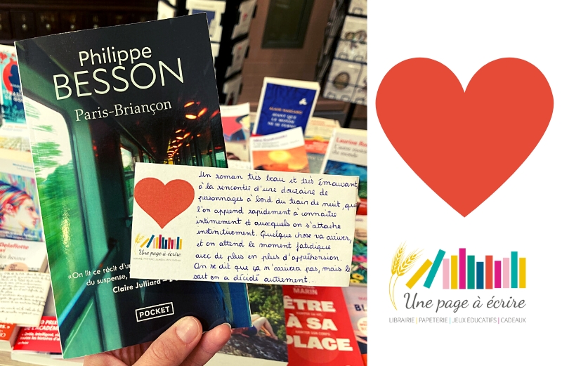 Philippe Besson, Paris-Briançon - Une page à écrire - Librairie à Janville